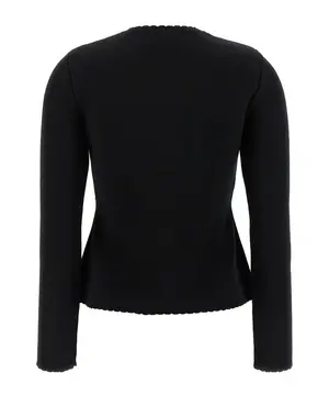 Moschino Chain Detail Merino Wool Cardigan