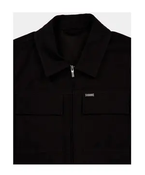 FERRAGAMO Zip-up Jacket With Logo Plaque
