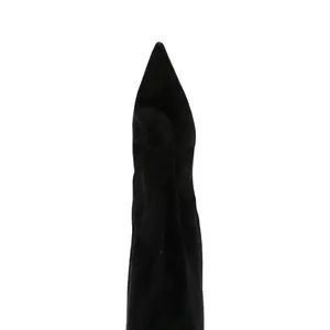 Rick Owens Cantilever Pointed-toe Knee-high Boots - Black