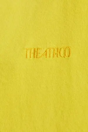 Attico Logo Embroidered Oversized Jersey T-shirt - Yellow