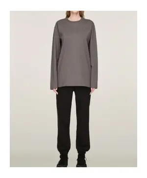 Y3 Graphic Long Sleeve T-shirt - Granite