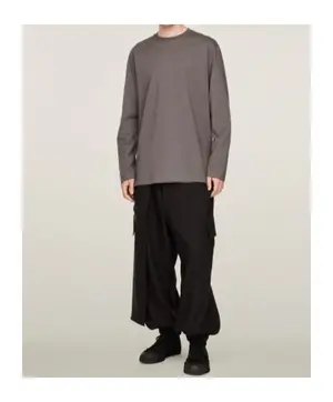 Y3 Graphic Long Sleeve T-shirt - Granite