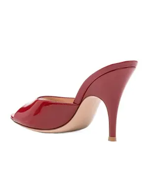 GIANVITO ROSSI Open Toe Stiletto Mules - Brown
