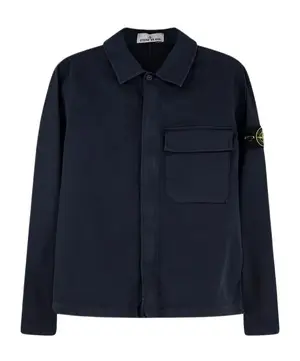 Stone Island Compass Badge Overshirt - Blue