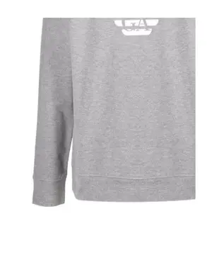 Emporio Armani Logo Print Crewneck Sweatshirt - Gray