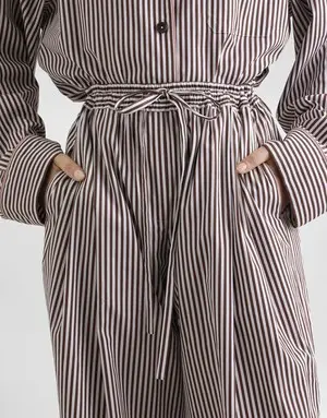 Dolce & Gabbana Striped Poplin Pants
