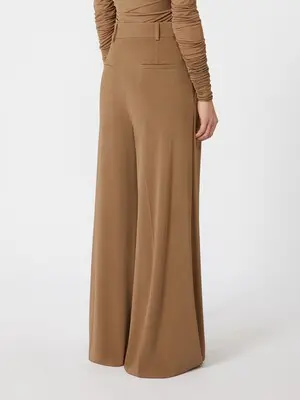 Max Mara Palanca Wide Leg Pleated Trousers