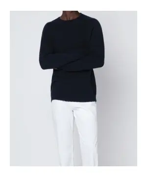 Tagliatore Long Sleeve Crewneck Jumper - Blue