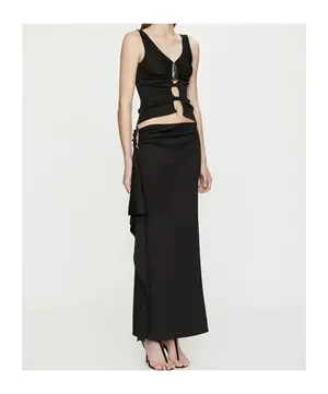 Christopher Esber Embellished Pendant Open Twist Tank Top