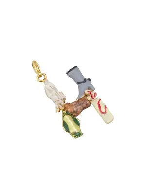 Marni Alphabet 'h' Charm Pendant - Multi-color