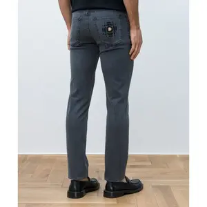 Stefano Ricci Jeans With Belt Loops - Black
