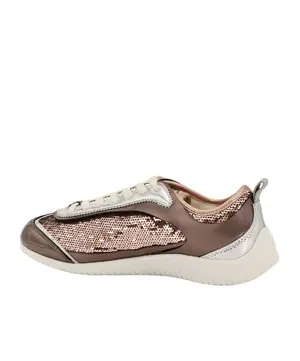 Pinko Sequin-embellished Low Top Sneakers - Brown
