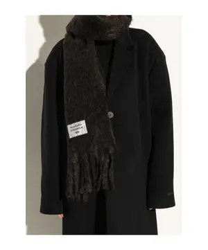 Acne Studios Fringed Scarf - Black