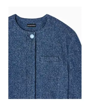 Emporio Armani Fringed Jacket - Blue