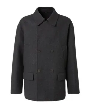 Fendi Double-breasted Pea Coat - Black