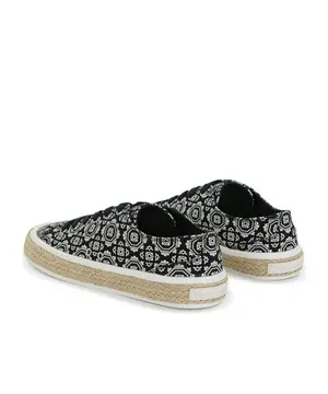 Dolce & Gabbana Logo Espadrille Sneakers - Black
