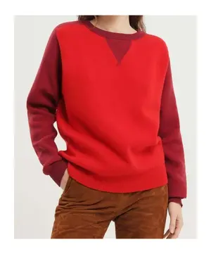 1989 STUDIO Colorblock Ribbed Hem Sweater