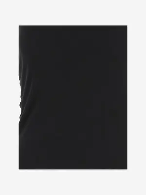 Burberry Sleeveless Ribbed Tank Top With Side Ties - Black
