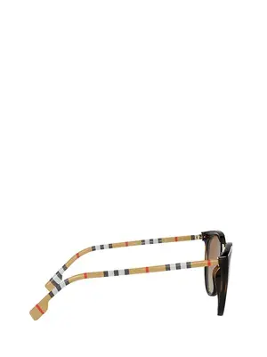 Burberry Oversized Round Frame Sunglasses - Brown