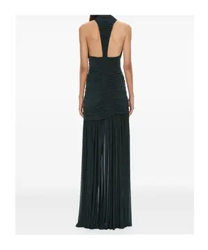 Christopher Esber Halterneck Gown With Plunge Neckline And Floor-length Skirt