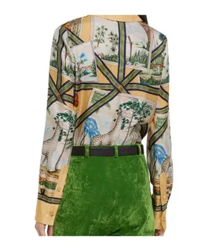 Gucci Printed Twill Long-sleeve Shirt
