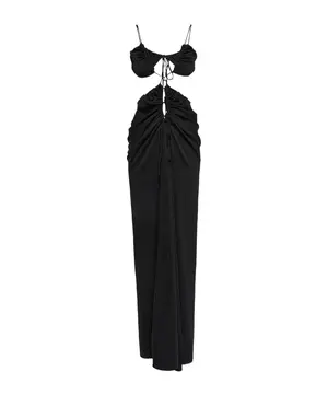 Christopher Esber Pleated Cutout Maxi Dress