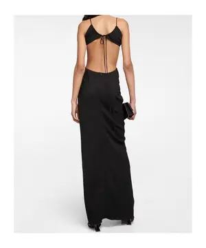 Christopher Esber Pleated Cutout Maxi Dress