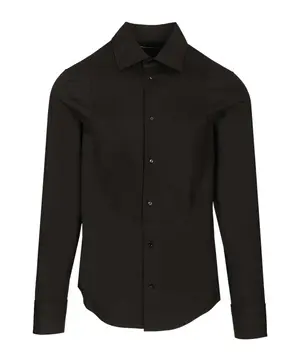 Burberry Townsend Bib Cufflink Shirt - Black