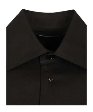Burberry Townsend Bib Cufflink Shirt - Black