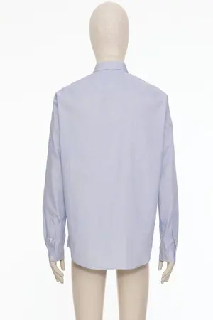 Valentino Garavani Logo Embroidered Buttoned Shirt - Gray