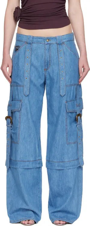 Versace Buckled Cargo Trousers