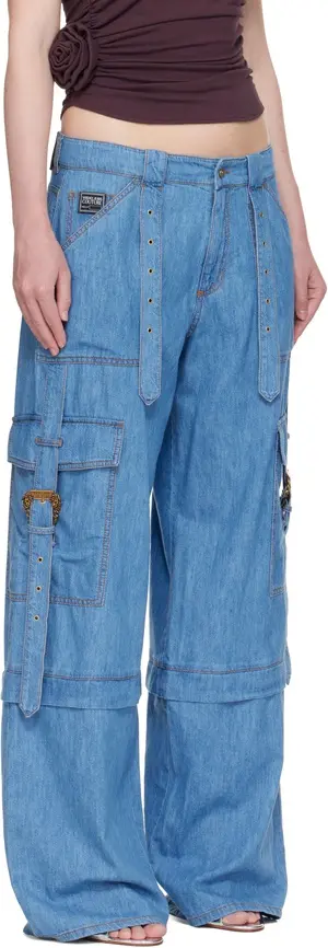 Versace Buckled Cargo Trousers