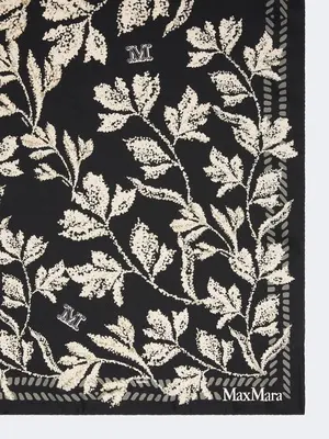 Max Mara Carre Pattern-printed Scarf - Black