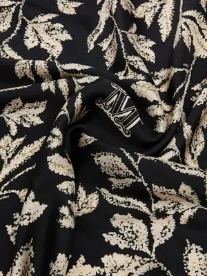 Max Mara Carre Pattern-printed Scarf - Black
