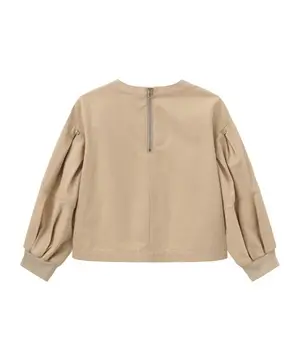 Marissa Chiara Crew Neck T-shirt With Pleated Details