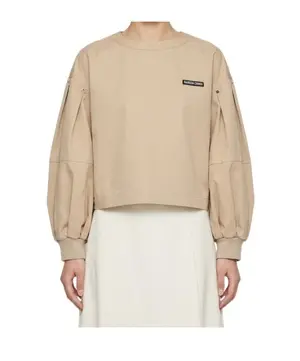 Marissa Chiara Crew Neck T-shirt With Pleated Details