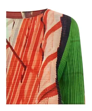 PLEATS PLEASE BY ISSEY MIYAKE City Collage Pleated Mini Dress