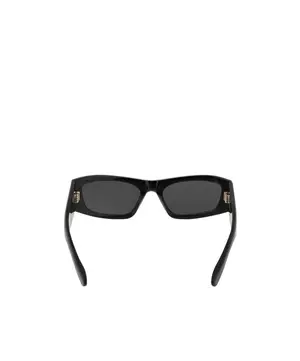 Balenciaga Rectangle Frame Sunglasses - Black