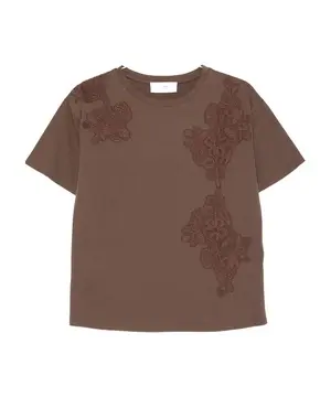 ERMANNO FIRENZE Floral Appliqué T-shirt