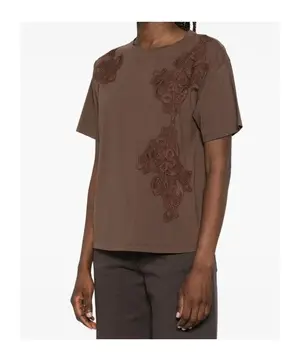 ERMANNO FIRENZE Floral Appliqué T-shirt