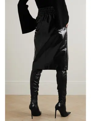 TOM FORD High-waisted Leather Skirt