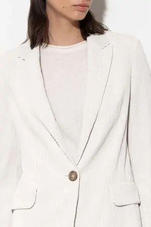 LUISA CERANO Single-button Corduroy Blazer