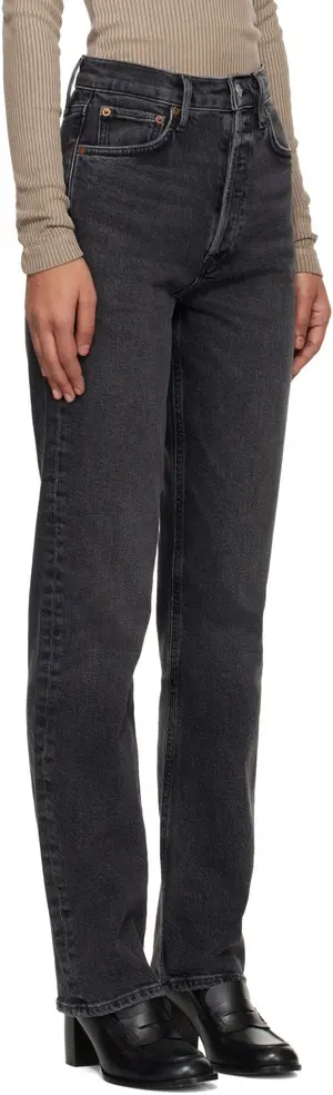 AGOLDE 90s Pinch Waist Jeans - Black