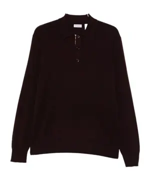 Burberry Long Sleeved Knitted Polo Shirt