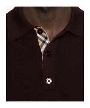 Burberry Long Sleeved Knitted Polo Shirt