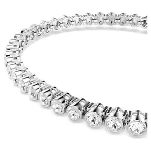 SWAROVSKI Rhodium-plated Crystal Logo Bracelet