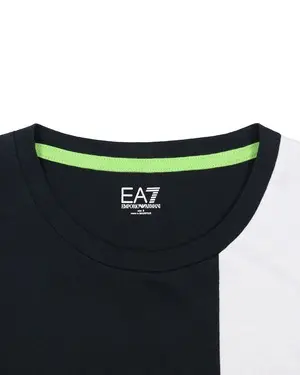 EA7 Logo Print Crew-neck T-shirt