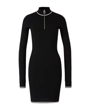 Off-White Zip-fastening Stripe-detail Dress