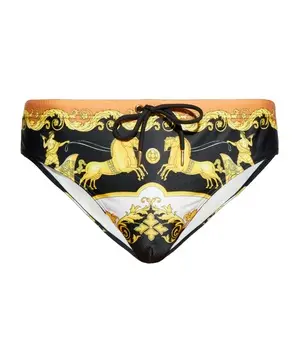 Versace Signature Baroccoflage Print Swim Trunks - Multicolour