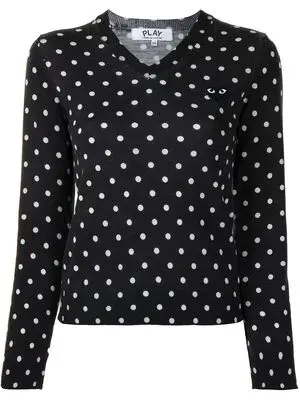 Play Comme Des Garcon Polka Dots Sweaters For Women